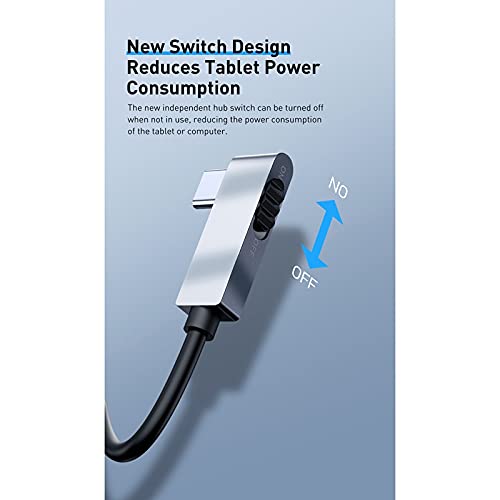 KXDFDC 6 in 1 USB C HubType C Hub to 4K USB 3.0 PD Port 3.5mm Jack USB-C USB Hub Adapter