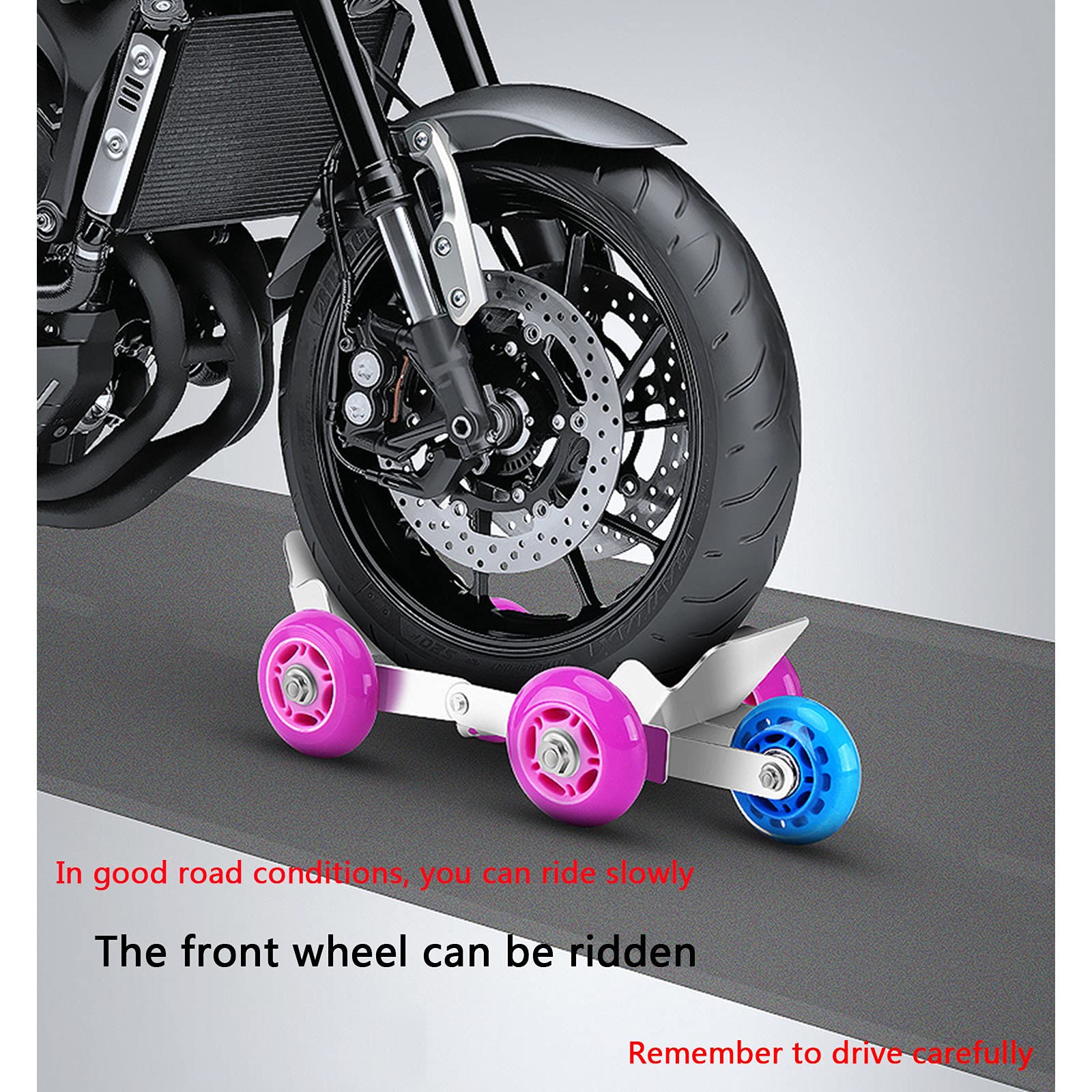 FREEDOH 250kg Foldable Trailer Booster Front and Rear Wheels Can Be Universal Self-Rescue Trailer Flat Tire Trailer for Moped Scooters Electric Vehicle Electric Mobility Scooter