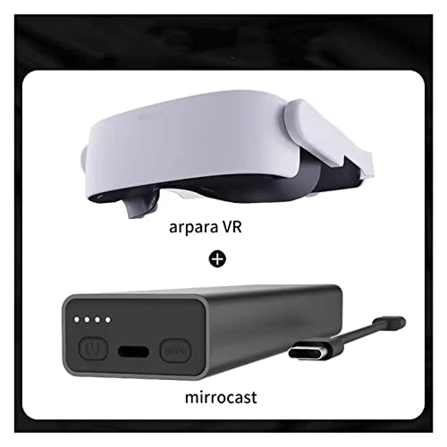 INDYAH 5K Tethered VR Headset Compatible with -Phone, PC, VRchat, Steam, Game Consoles -Xbox One and More with 3D Immersive Cinema Experience (Color : VR with mirrocast)