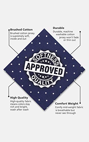 PajamaGram Capri Pajamas for Women - Cotton PJs Women, Polka Dot, Navy, L, 14-16