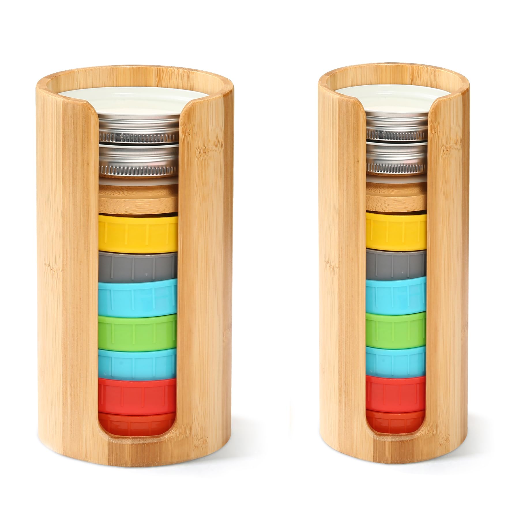 PZHZ Mason Jar Lid Organizer Suitable for Canning Lids、Ball Mason Jar Lids Plastic Mason Jar Lids 2PCS(WIDE®ULAR
