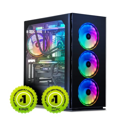 YEYIAN Yari X21 Gaming PC Computer, INTEL 12th Gen Alder Lake i9-12900KF 16-Core 3.2GHz, GeForce RTX 3080 10GB GDDR6X, 2TB NVMe Gen 4 SSD, 2TB 3.5β HDD, 32GB DDR5 4800MHz, 240mm AIO ARGB WiFi 6 BT 5.2
