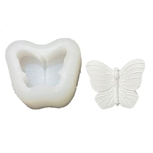 Fogun Butterfly Silicone Mold, for Butterfly Epoxy Resin Mold Handmade Ornaments Silicone Mould DIY fts Plaster Soap Candle Jewelry Decorations Casting Tools