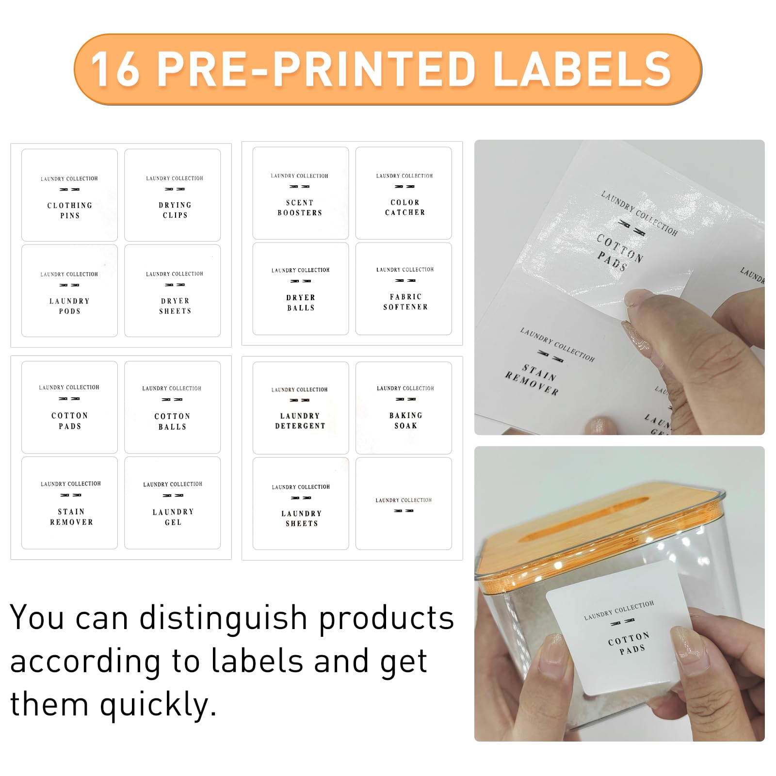QPPKII 4 Pack Laundry Powder Container with Lid and Scoop, Plastics Clear Dryer Sheet Detergent Containers, Detergent and Laundry Pods Container Organization and Storage