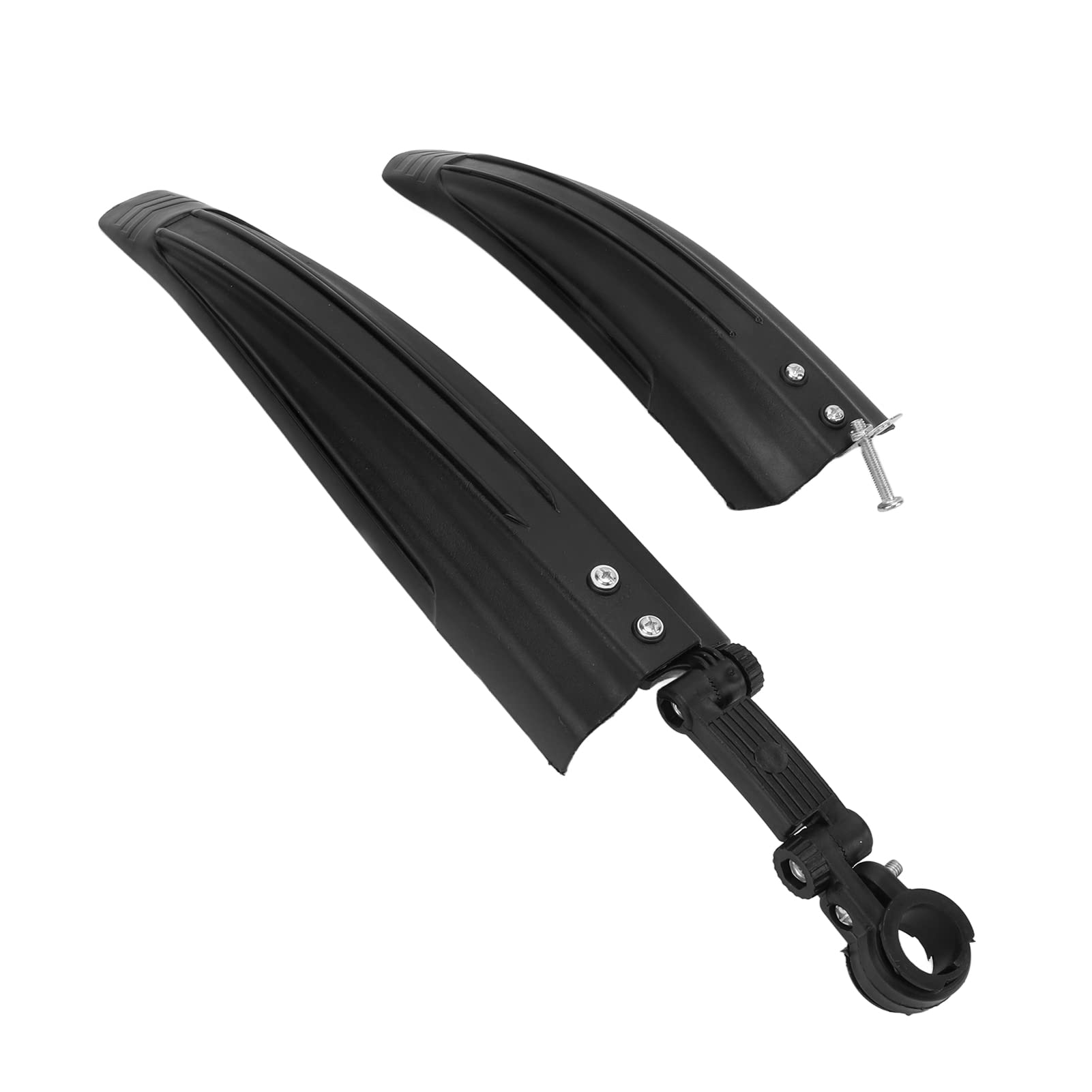 Front Rear Fenders Mudguards Thickened Widened PVC Mud Guard Fit for 20 to 26 inch Road Mountain Bike(Black)