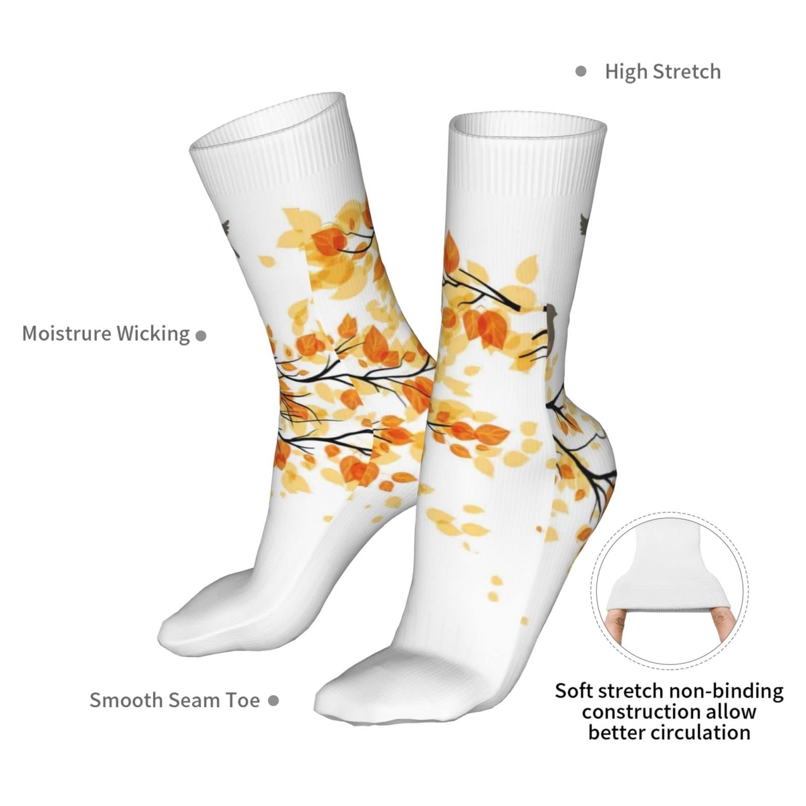 Fubido Pink and White Men's Wicking Breathable Cushion Comfortable Casual Crew Socks,Donut Sprinkles Food Bakery,Multi Performance Walking Athletic Socks for Ladies,Pink Yellow