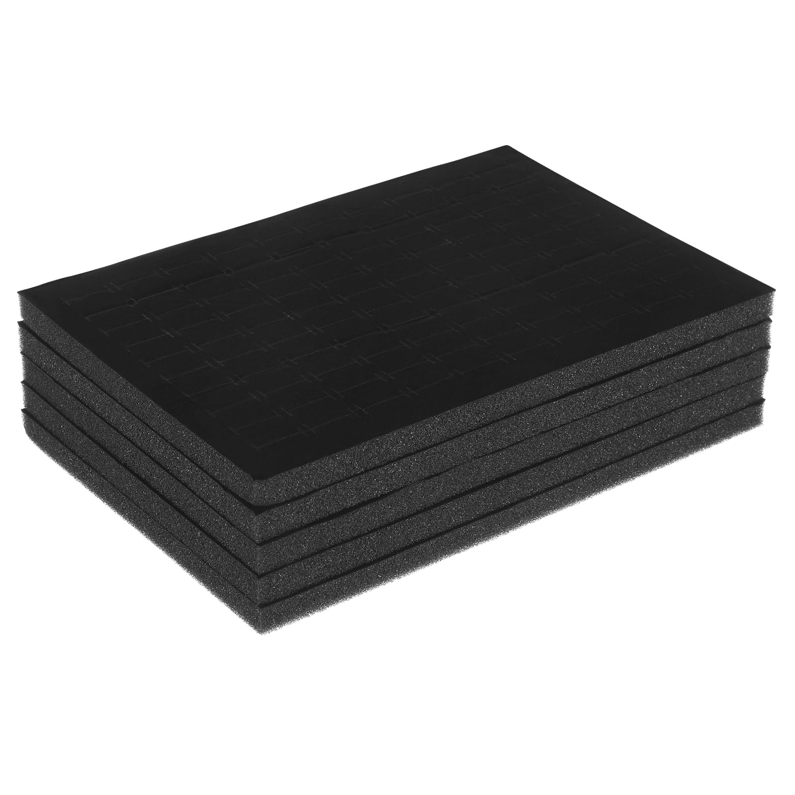 Healeved 5pcs Black Velvet Ring Insert Display Trays Insert Ring Holders Sponge Rings Earring Display Holders Foam Holder Organizer for Jewelry Showcase
