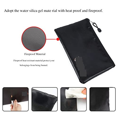 INGVY Folder Organizer Waterproof Document Bag Fire Resistant Protection Bag Fireproof Money Files Safety Storage Jewelry Casual Bag