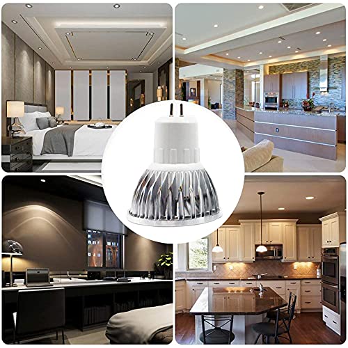 JUTHREE 9W LED gu5.3 Light Bulbs, Dimmable 90W Equivalent LED Halogen Replacement Bulbs, GU5.3 Bi-Pin Base, 900LM 60DegreeBeam Angle, AC 110V 6 Pack (3000K Warm White)