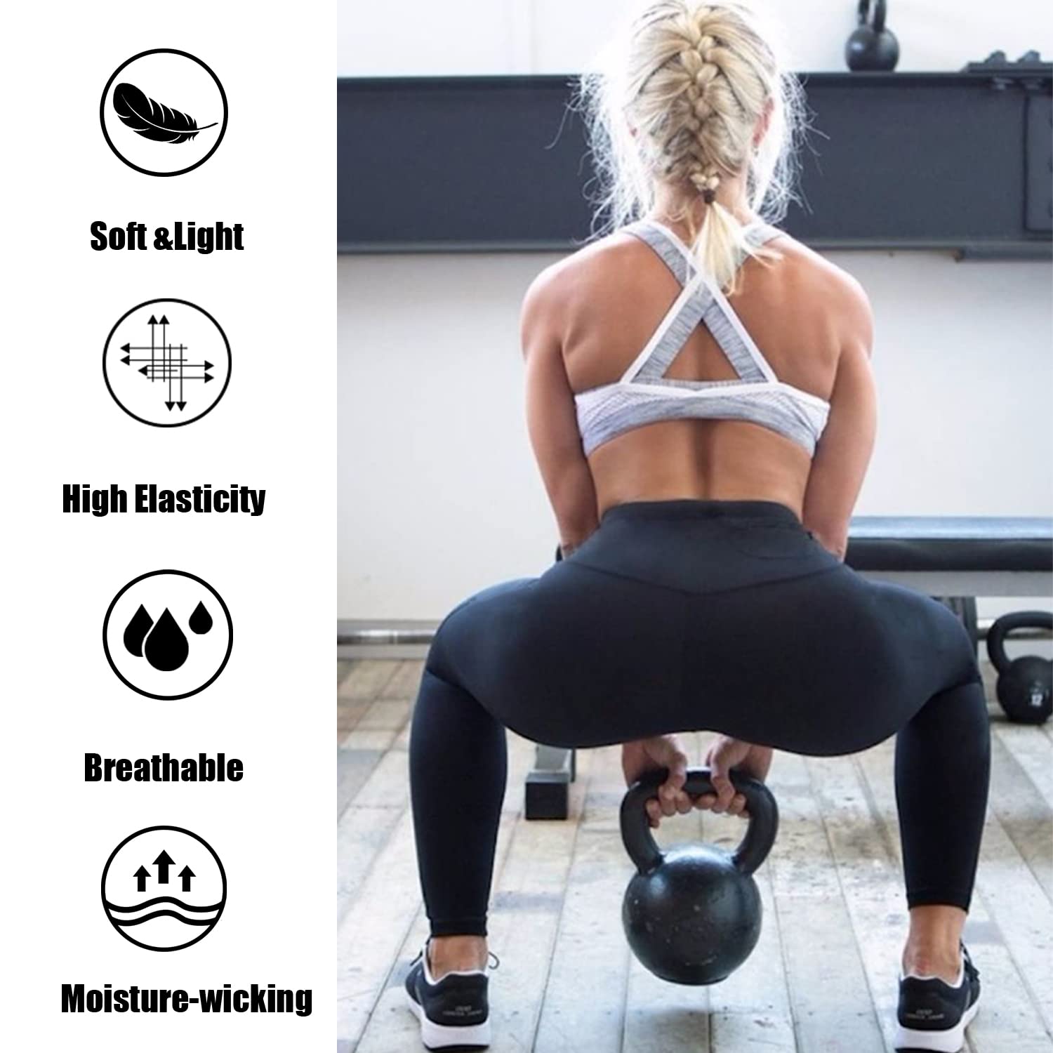 Hi Clasmix 5 Pack Super Soft Leggings for Women-High Waisted Tummy Control Workout Yoga Running Gym Fitness Active Pants(5 Pack Multicolor,L/XL)
