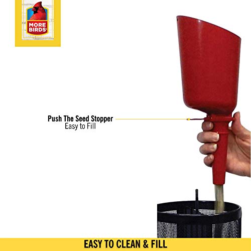 More Birds Quick Release Seed Scoop, Seed Dispenser, 1.33 lb Seed Capacity
