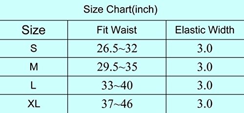 GRACE KARIN Women's Stretchy Belt 1950s 3 Inch Wide Elastic Belts Black M