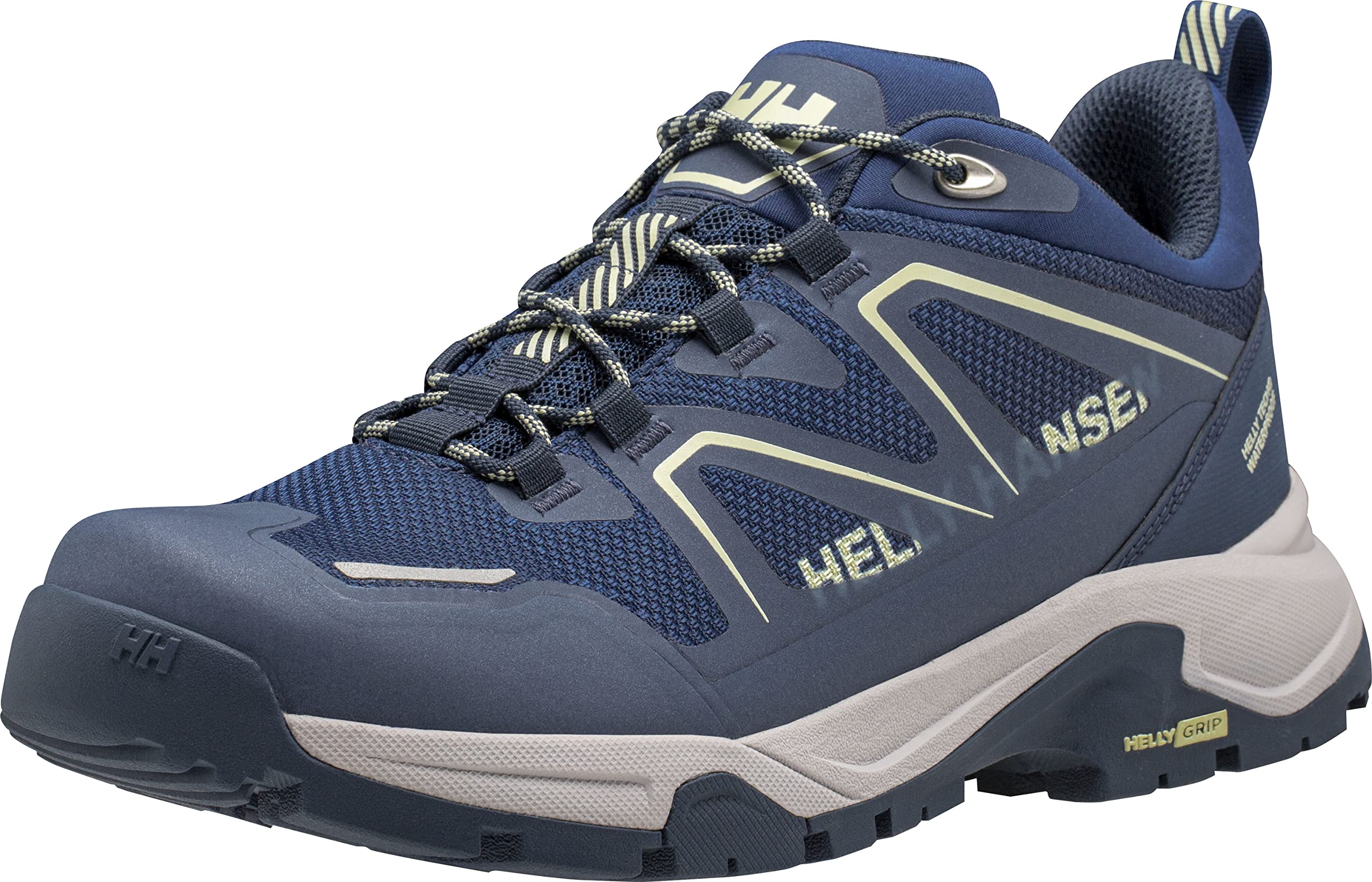 Helly-Hansen Womens Cascade Low HT Lightweight Performance Hiking Sneaker Shoes, 576 Deep Steel/Faded Yellow - 8.5F