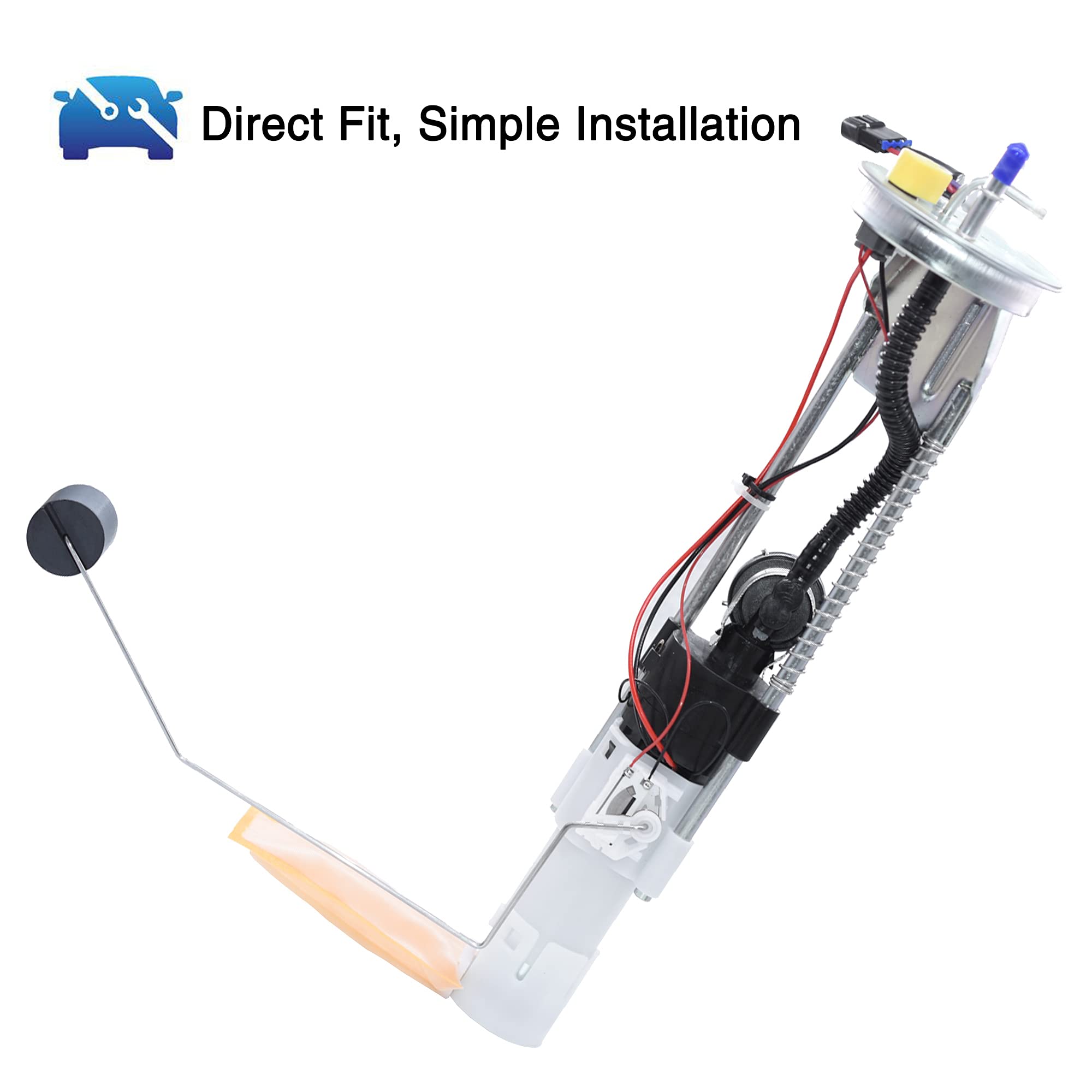 Fuel Pump Assembly Module, Replacement for Polaris Ranger 500 4X4 EFI / Crew Midsize (2009-2013), 700 4X4 EFI / Crew / XP (2008-2009), 800 4X4/6X6 EFI / Crew (2010). Replaces OEM# 2204306 2520817