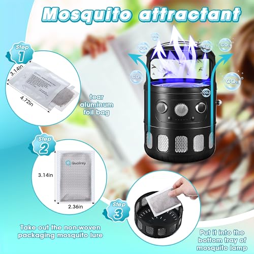 Mosquito Attractant in Bulk, Mosquito Lure for Bug Zapper Bait Refill Compatible with All Mosquito Trap Enhances Catch Rates for Indoor Outdoor Traps, Safe and Long Lasting(8 Pack)