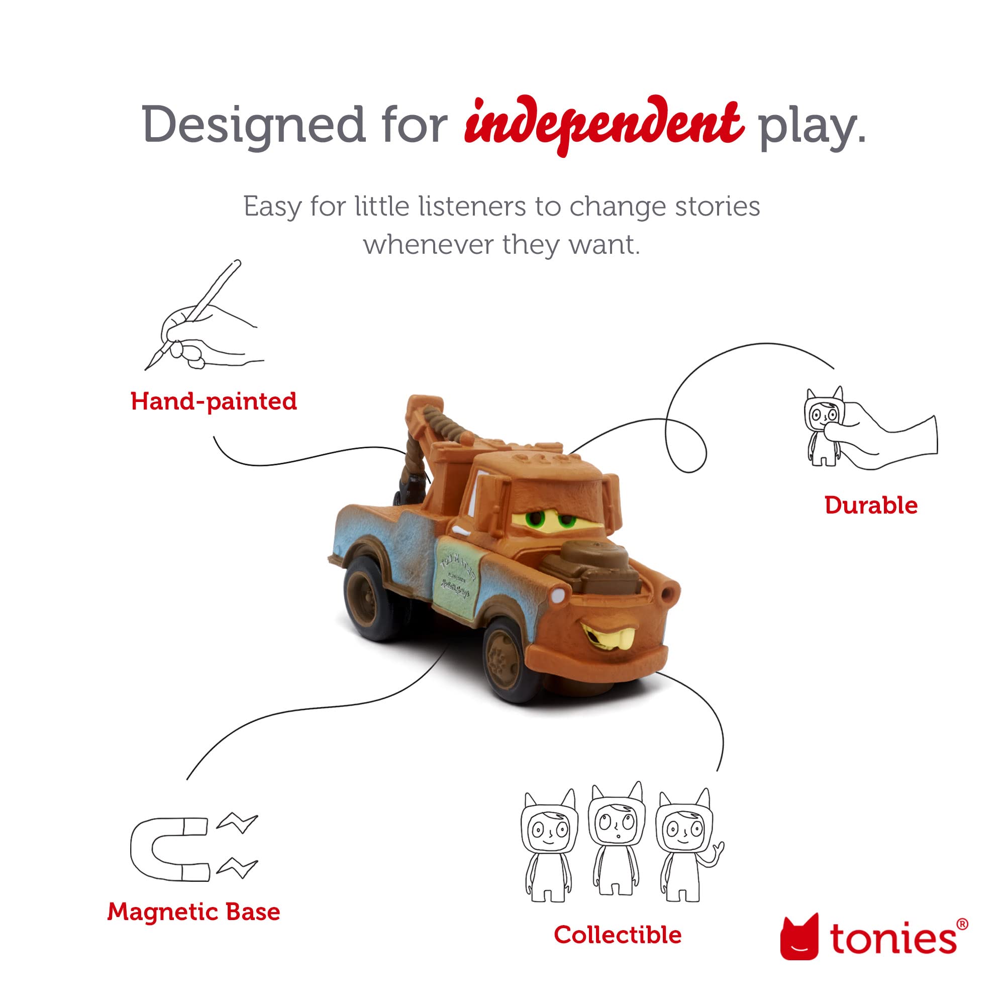 Tonies Mater Audio Play Character from Disney and Pixar's Cars 2
