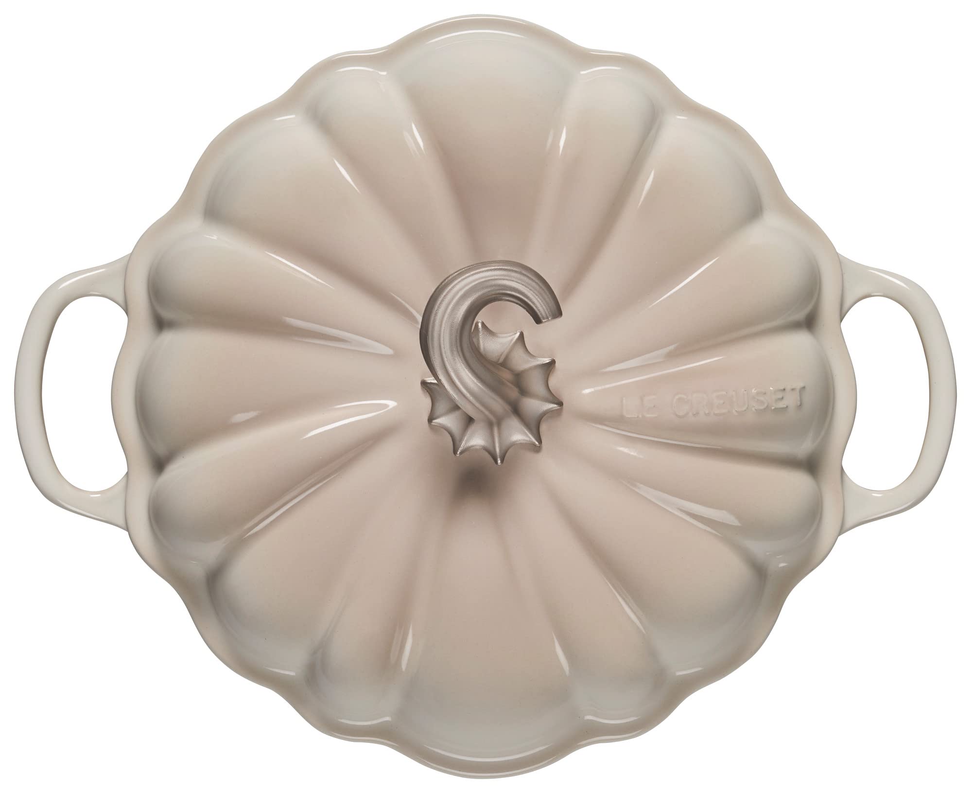 Le Creuset Enameled Cast Iron Figural Pumpkin Cocotte, 4 qt., Meringue