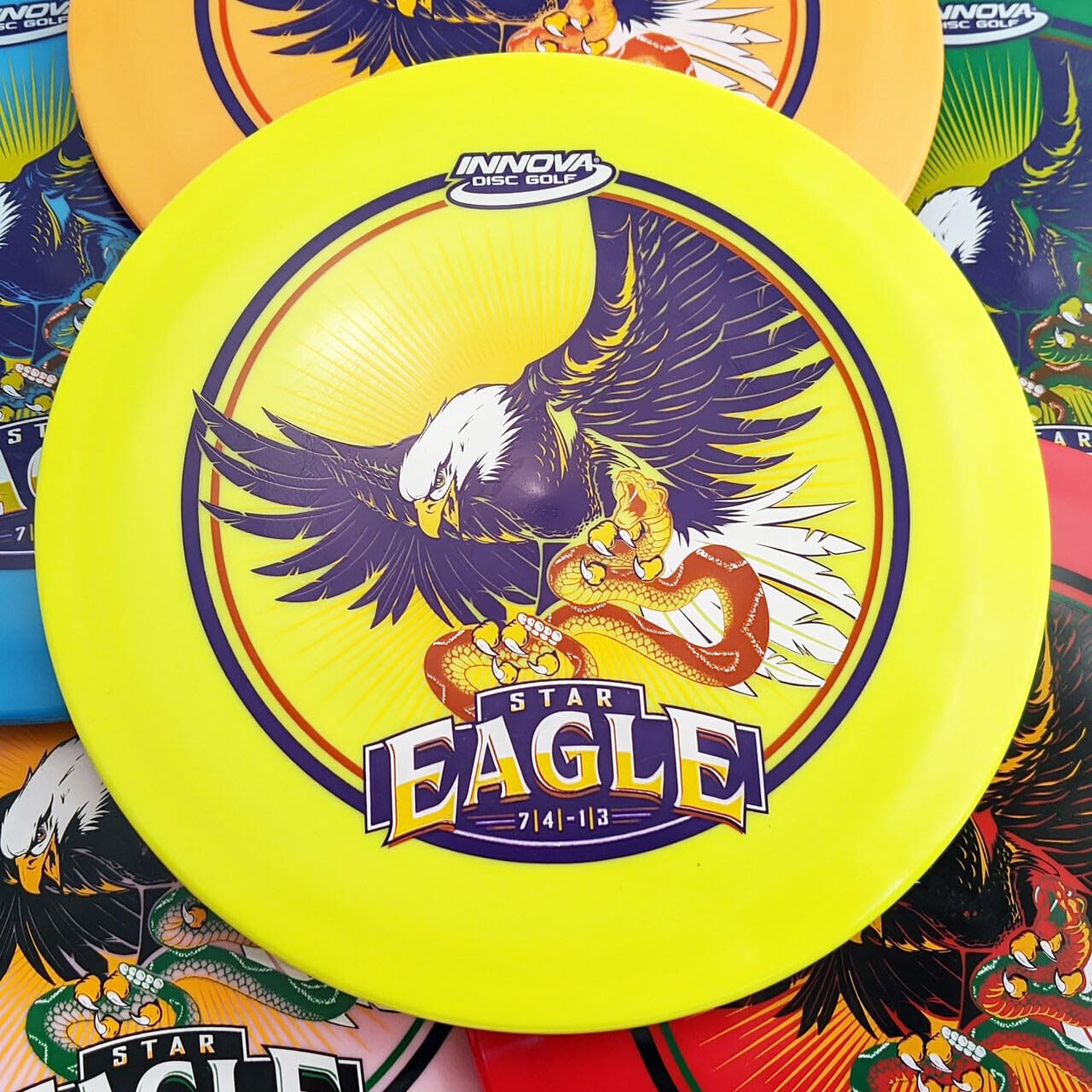 Innova Eagle (Star) INNfuse Design Fairway Driver Golf Disc, Pick Weight/Color [Stamp & Exact Color May Vary] Purple 160-166 Grams