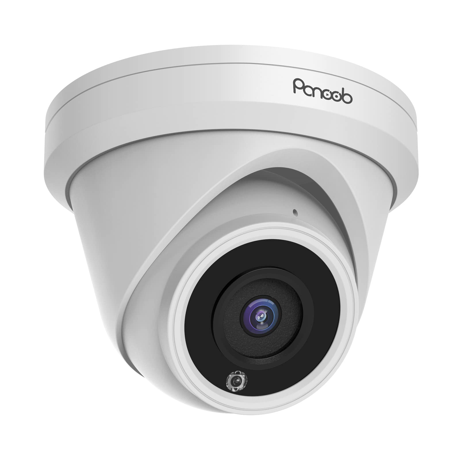 PANOOB PoE Camera Outdoor/Indoor, Home UltraHD 4MP Wired Dome Surveillance Security IP Camera, 2.8mm Lens 110°Wide Angle, Built-in Microphone, IP67 Weatherproof, 100Ft IR Night Vision, PD93A-4M