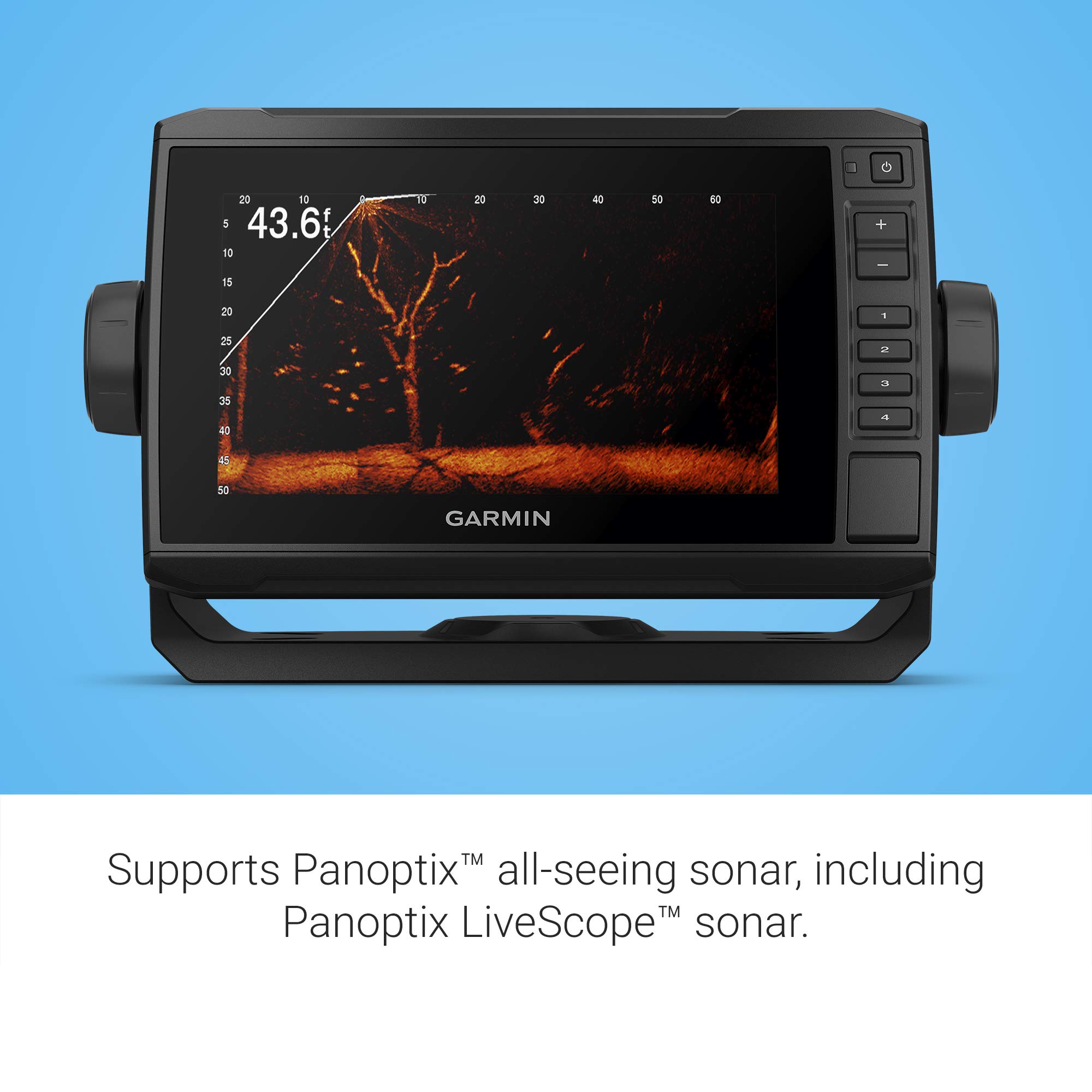 Garmin ECHOMAP UHD 73cv, 7" Keyed-Assist Chartplotter with U.S. LakeVü g3 and GT24UHD-TM transducer (Renewed)