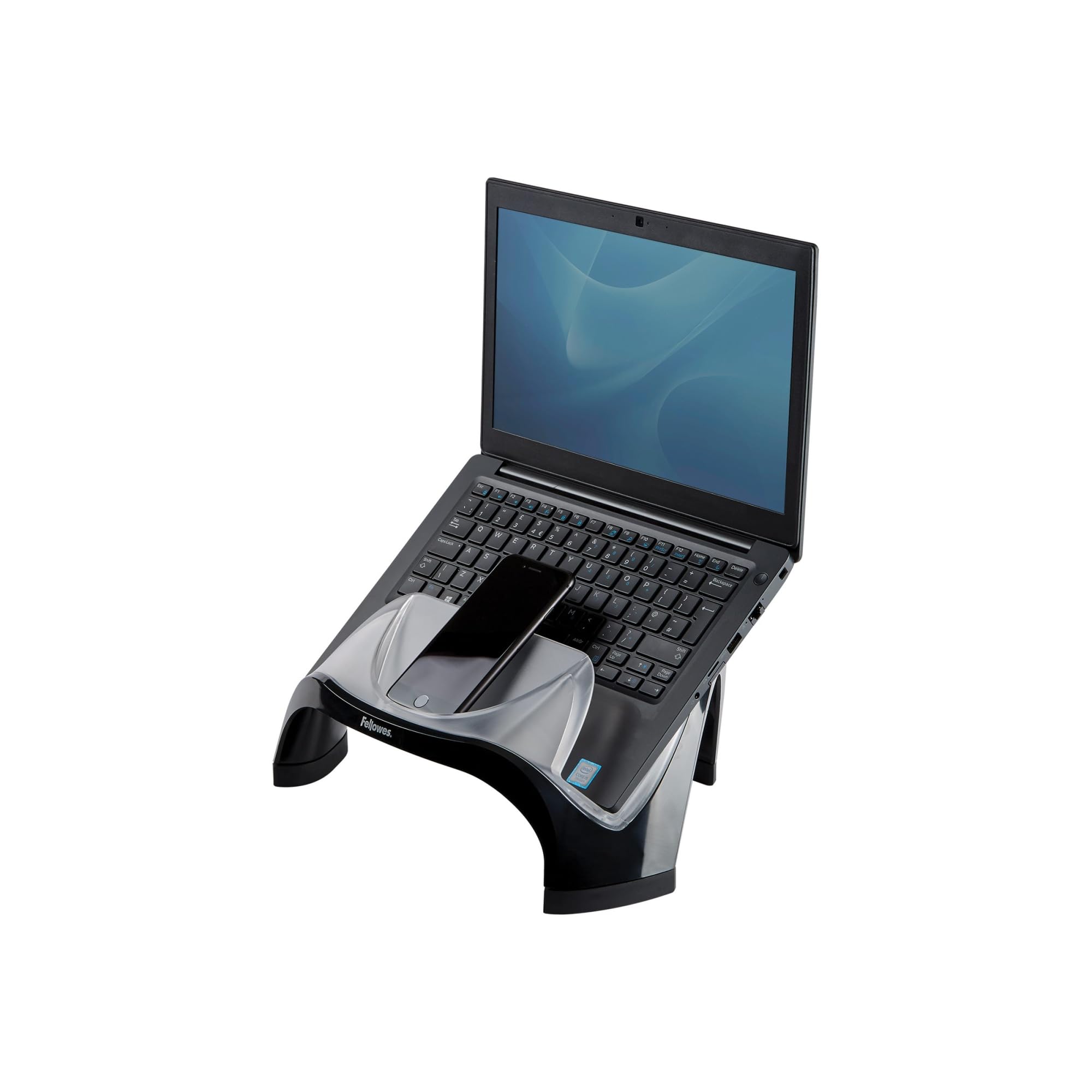 Fellowes Smart Suites Laptop Riser with USB Hub (8020201), Black
