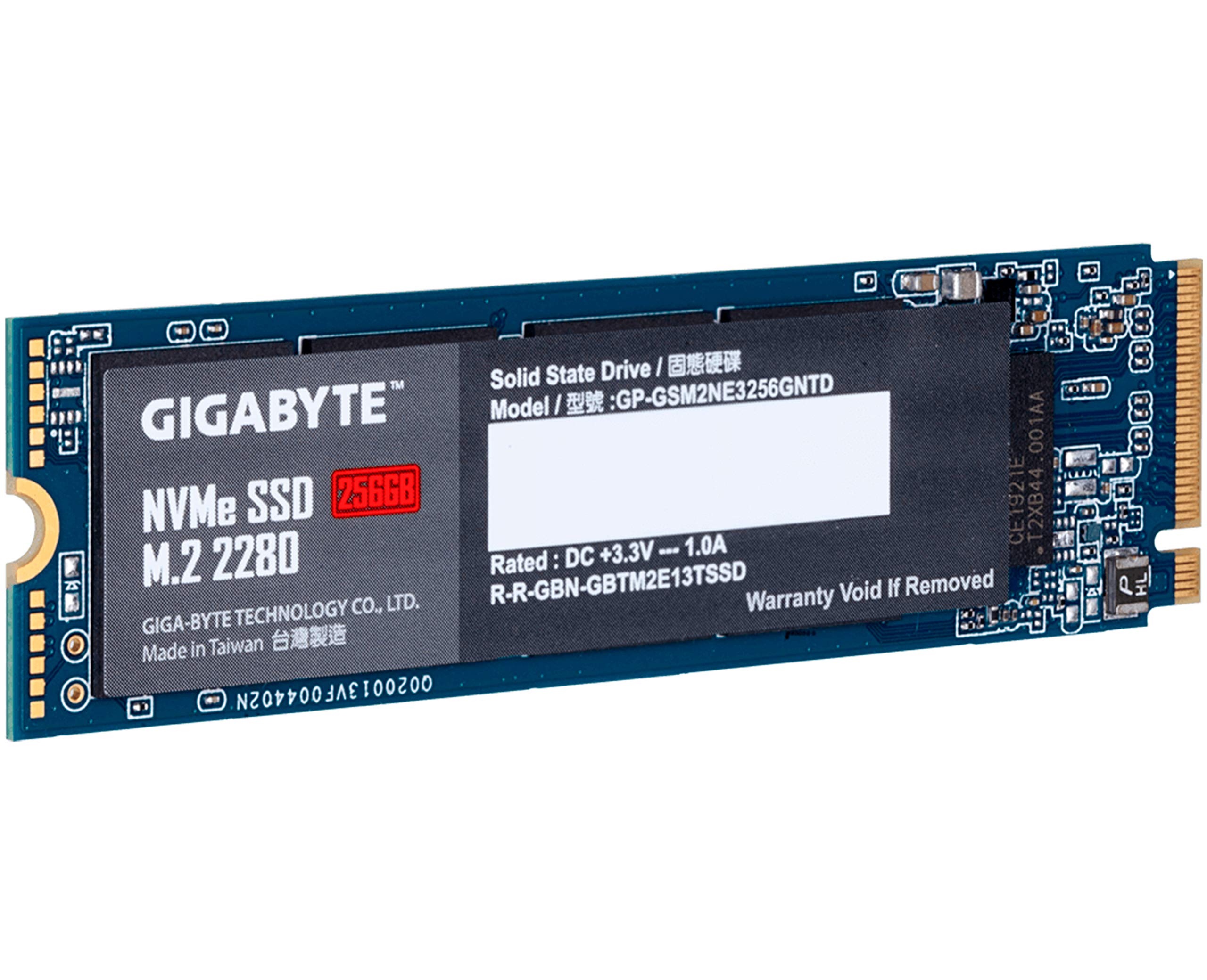 GIGABYTE NVMe 1.3/ M.2/ PCIe 3.0x4/ 256GB SSD (GP-GSM2NE3256GNTD)