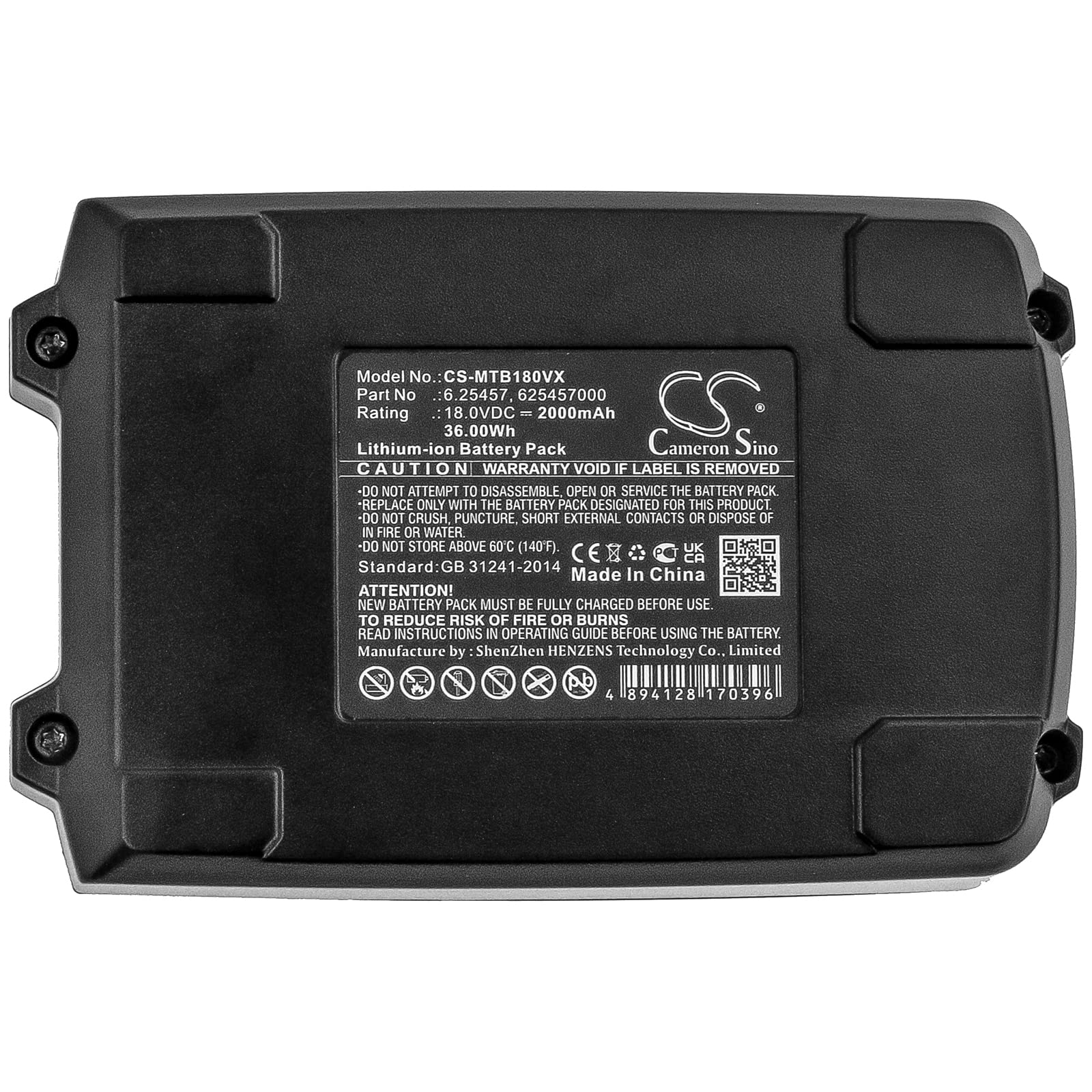 NEENO Li-ion Battery Replacement for Metabo 625343000, 625346000, 625457000 SSD 18 LTX, SSD 18 LTX 200 BL, SSD18 LT, SSD18 LTX, SSE 18 LTX Compact, SSW 18, SSW 18 LT