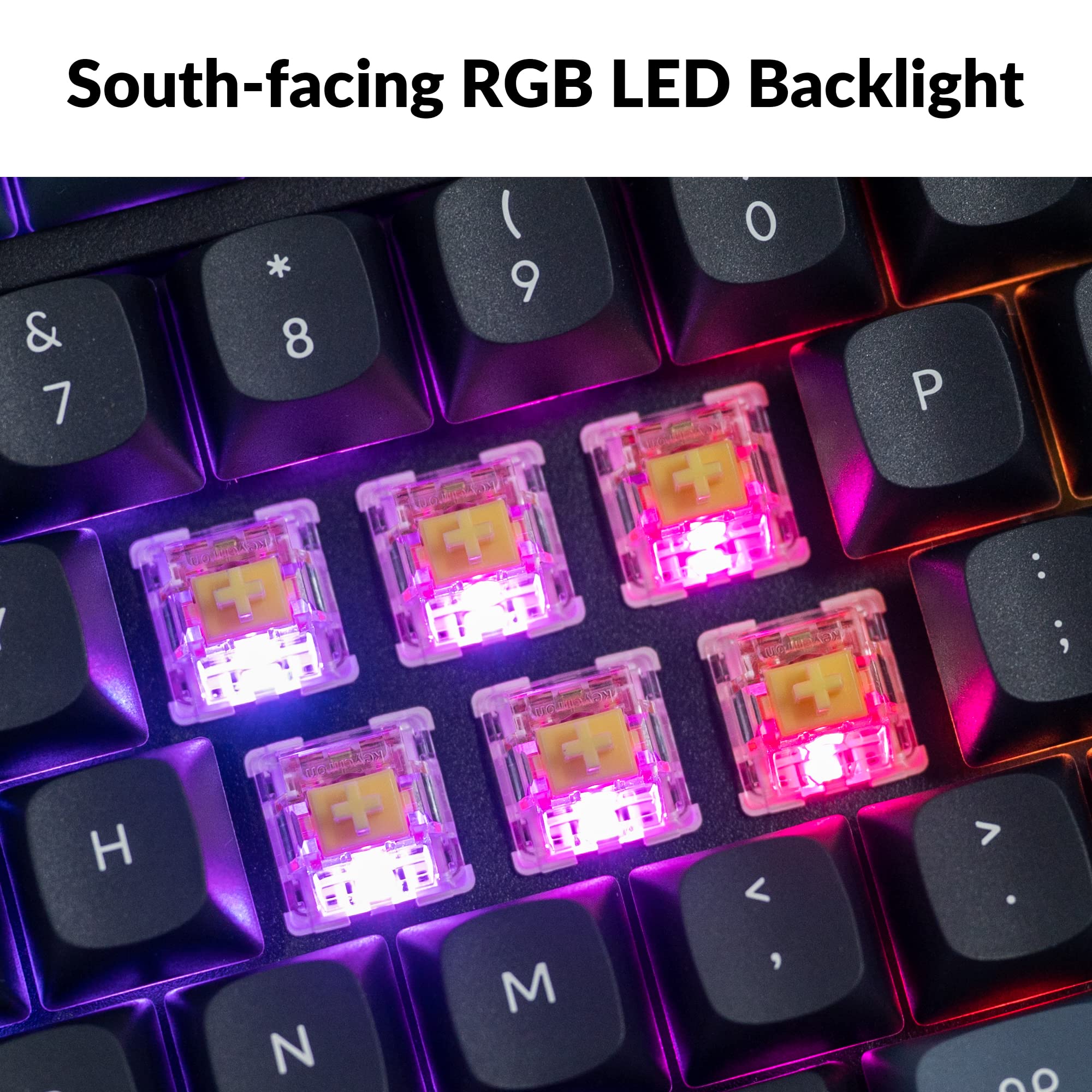 Keychron Q3 Wired Custom Mechanical Keyboard with Hot-swappable K Pro Banana Switch, QMK/VIA Programmable Macro, Full Aluminum Tenkeyless Layout 87 Keys Compatible with Mac Windows Linux (Black)