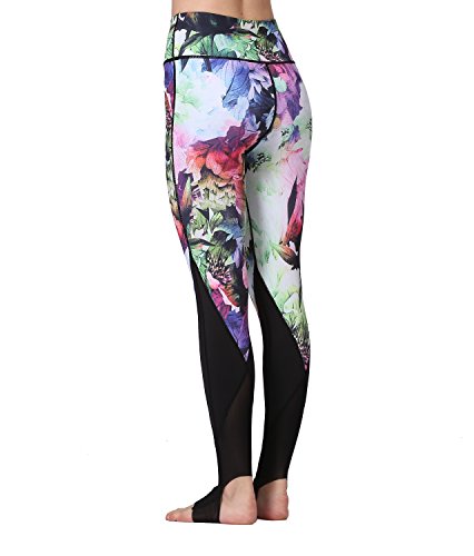 tom+alice Stretch Printed Yoga Pants for Women Girl Solid Color High Waisted Athletic Outdoor Golf Leggings