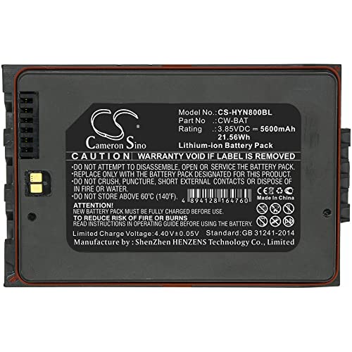 SCESMIA 2pcs Replacement Barcode Scanner Battery for H-oneywell CN80L0N, Dolphin CN80, Fits CW-BAT CX80-BAT-EXT-WRLS1 8754-871810-01 3.85V 5600mAh
