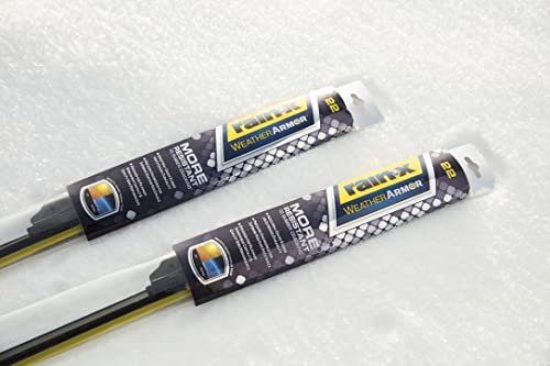 Rain-X 830228 WeatherArmor Beam Wiper Blades, 28 Inch Windshield Wipers (Pack of 1), Automotive Replacement Windshield Wiper Blades With Industrial Grade Synthetic Rubber Squeegee