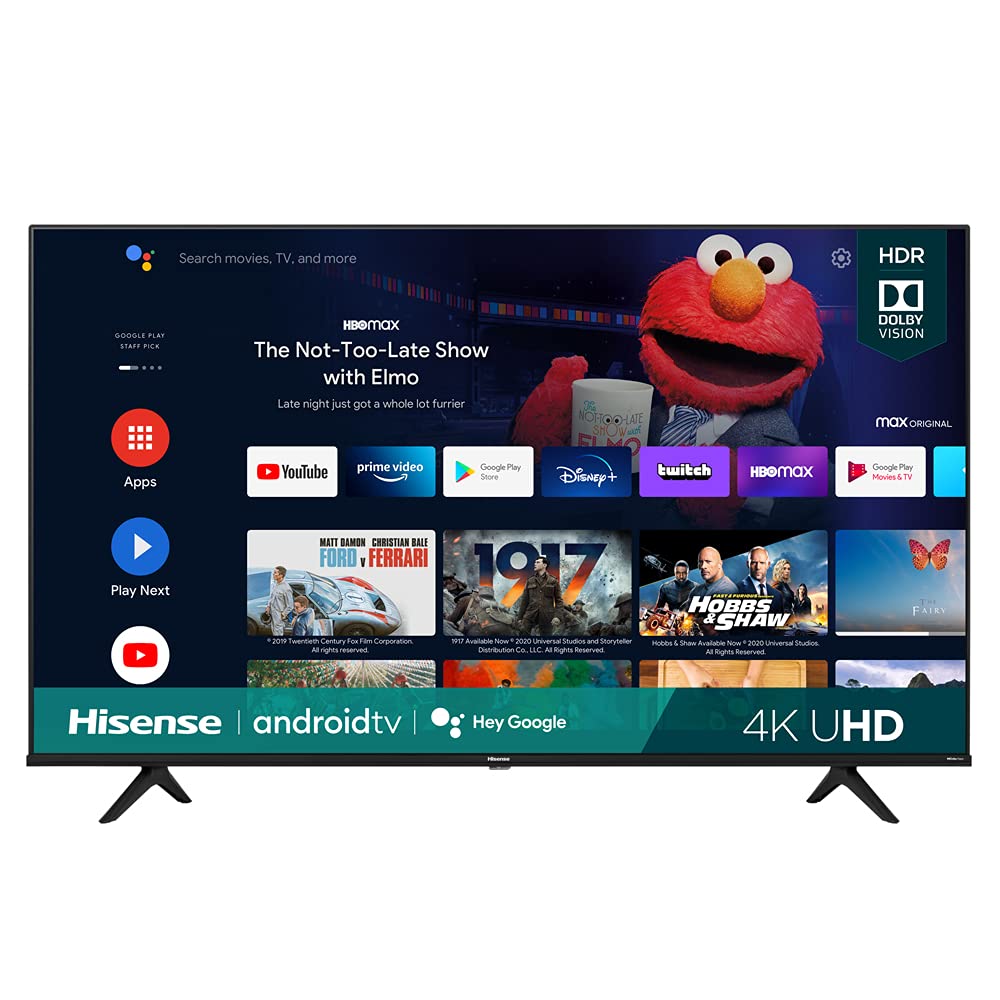 Hisense 75A6G 75 Inch A6G Series 4K UHD Smart Android TV with Dolby Vision HDR Bundle with Premium 2 YR CPS Enhanced Protection Pack
