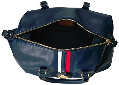 Tommy Hilfiger Jaden Satchel Crossbody Bag, Navy Polyvinyl Chloride
