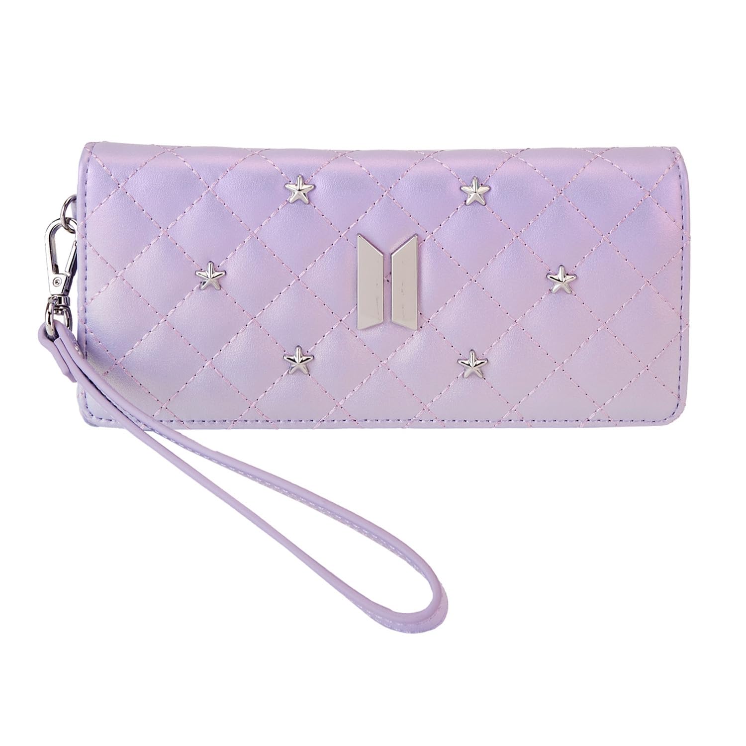 Loungefly BTS Logo Iridescent Purple Flap Wallet