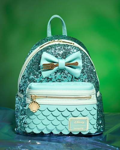 Loungefly Disney The Little Mermaid Sequins Collection Mini-backpack, Amazon Exclusive