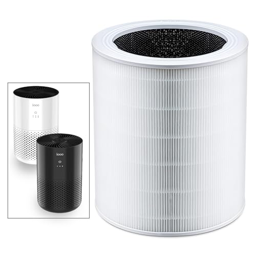 iooo K31 Air Purifier Filters, 3-in-1 Filter K31 True HEPA Air Purifier Replacement Filter,Compatible with iooo K31 (1 Pack)
