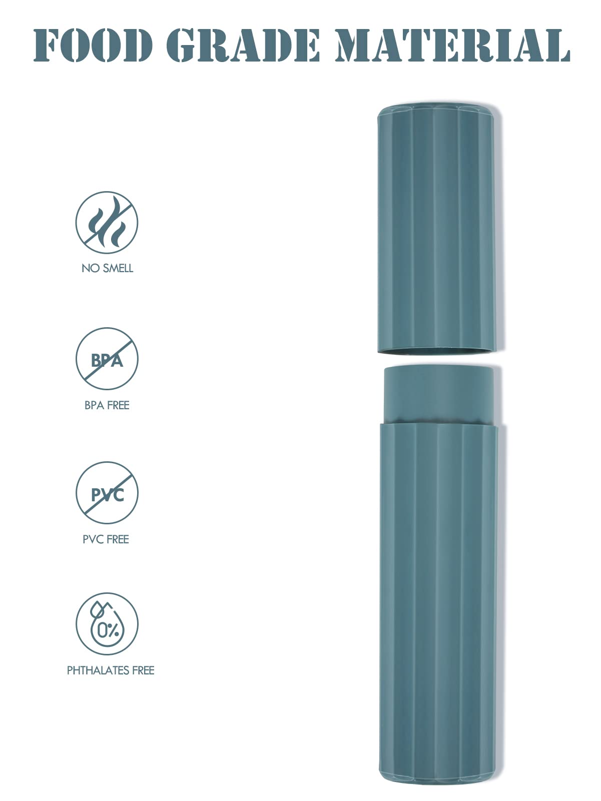 Lapfoon Toothbrush Travel Case, Travel Toothbrush Holder for Manual Toothbrush (Blue)