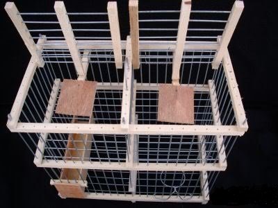 MetS Bird Cage Trap Cage with Two Trap
