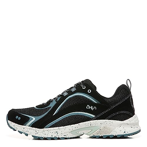 Ryka Women's Sky Walk Trail Hiking Shoe Black/Green 8.5 W