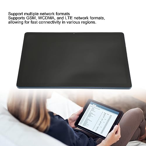 Haofy Smart Tablet, WiFi Tablet 10.36 Inch 16GB RAM 512GB ROM 8 Core Aluminum Alloy for Video for Learning (Blue)