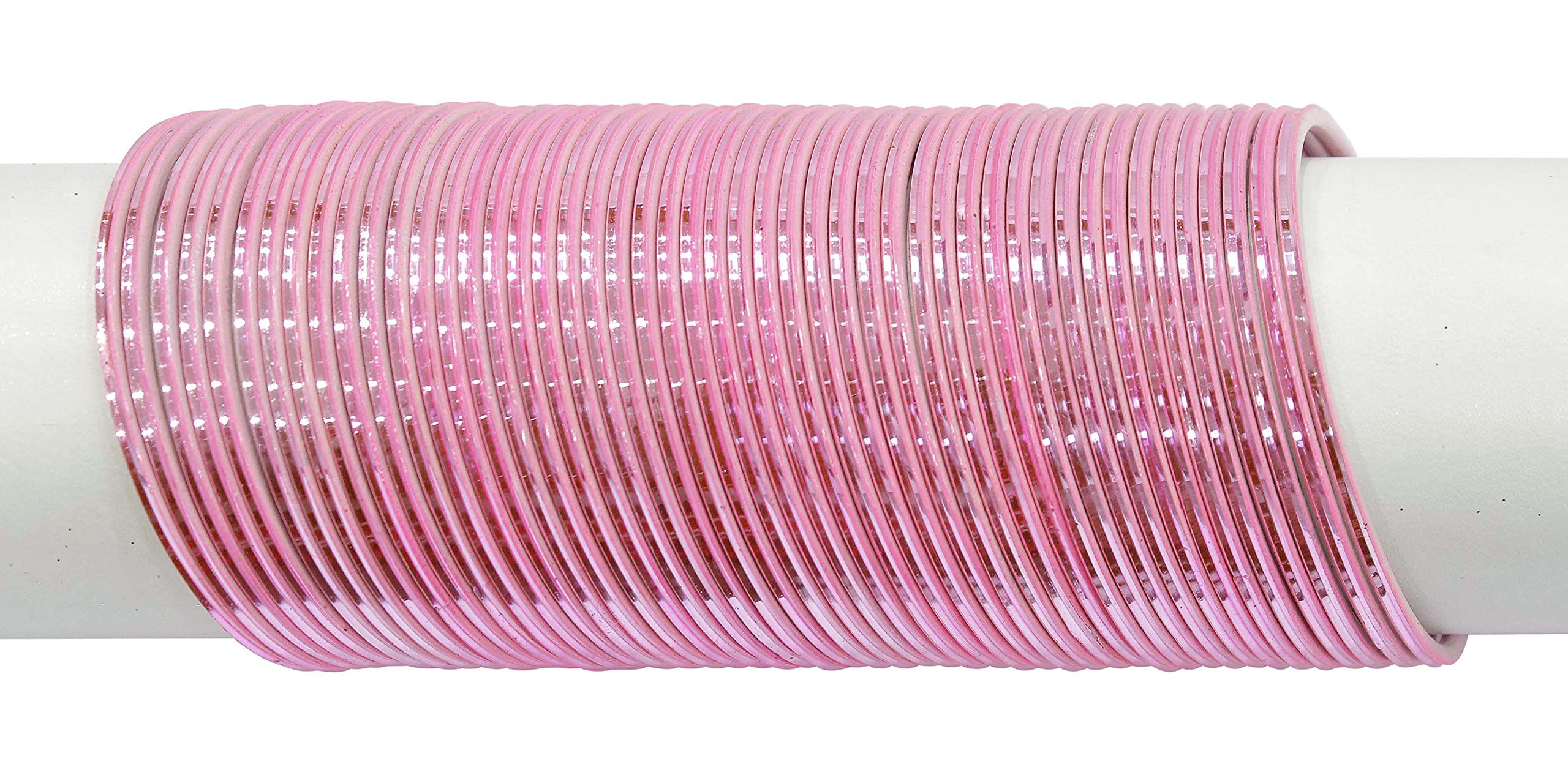 Fullos Beauty Traditional Indian Bangle for Womens & Girls (PINK, 2.8)