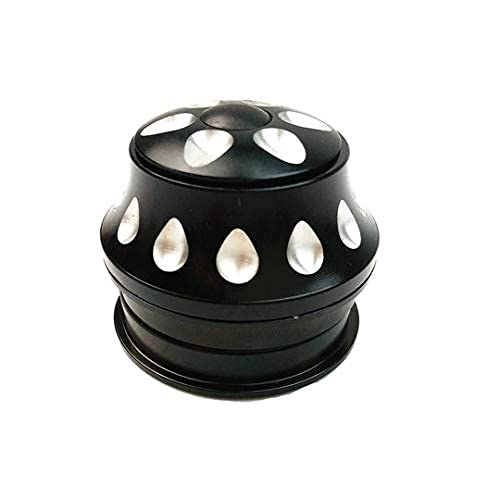 Free-fly 1-1/8" Heavy Duty Headset Top Cap Bearings, Built-in Bearings Integrated, 44mm Threadless Stem Tapered Sealed BMX Bearing Nuts (Black)