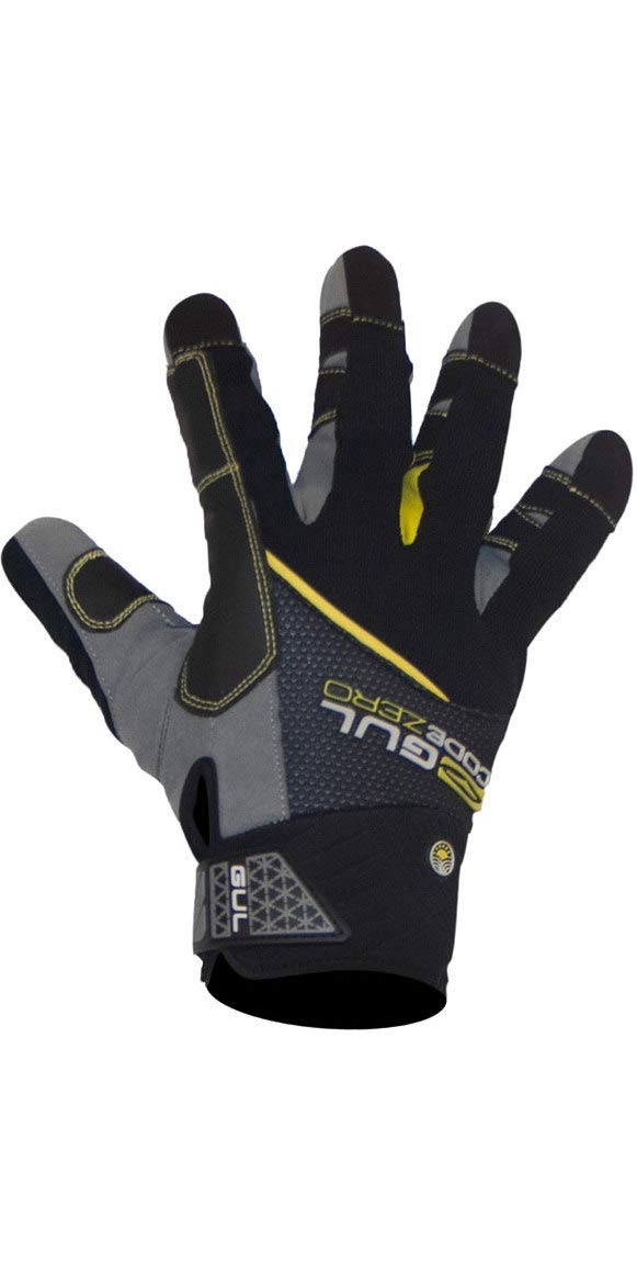 GUL CZ Summer Full Finger Glove Black - Easy Stretch - Unisex