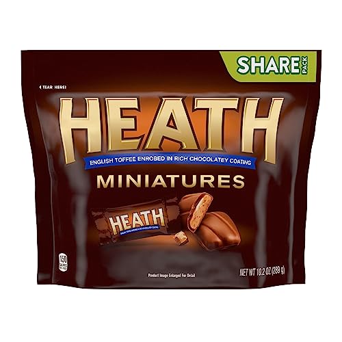HEATH Miniatures Chocolatey English Toffee Candy Share Pack, 10.2 oz