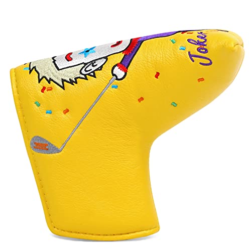 Golf Blade Putter Cover Headcover Funny Joker Putter Cover(Strong Magnetic)