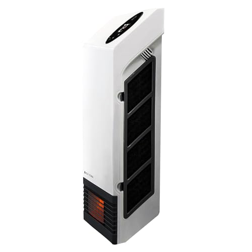Heat Storm Deluxe Space 1000 Watt Infrared Wall Mount Electric Heater, White