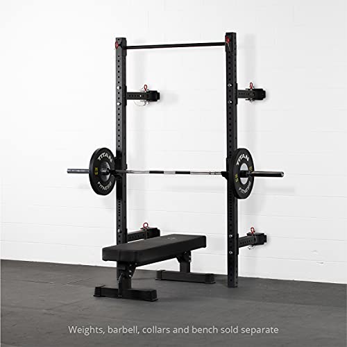Titan Fitness X-3 Series 91in Wall Mounted Folding Power Rack, 21in Depth Space Savings Rack, Folds up to 8†from the Wall