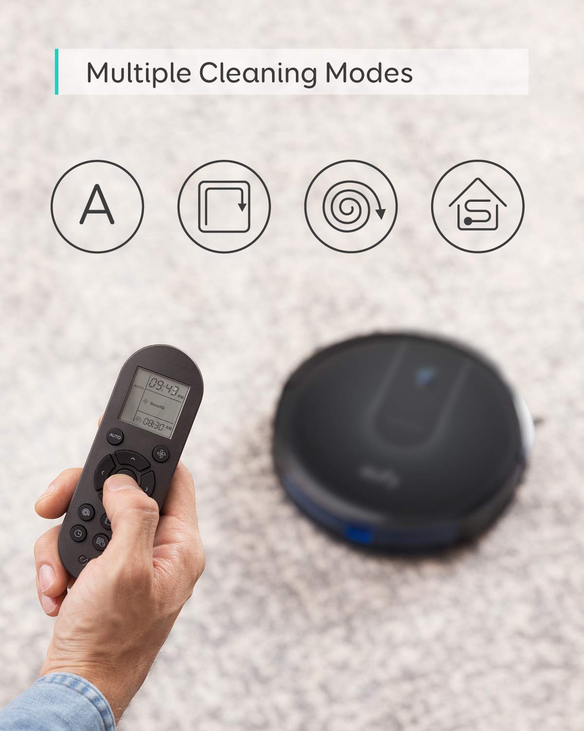 eufy [BoostIQ] RoboVac 12, Robot Vacuum Cleaner, Upgraded, Quiet, Self-Charging Robotic Vacuum Cleaner, Cleans Hard Floors to Medium-Pile Carpets (Renewed)