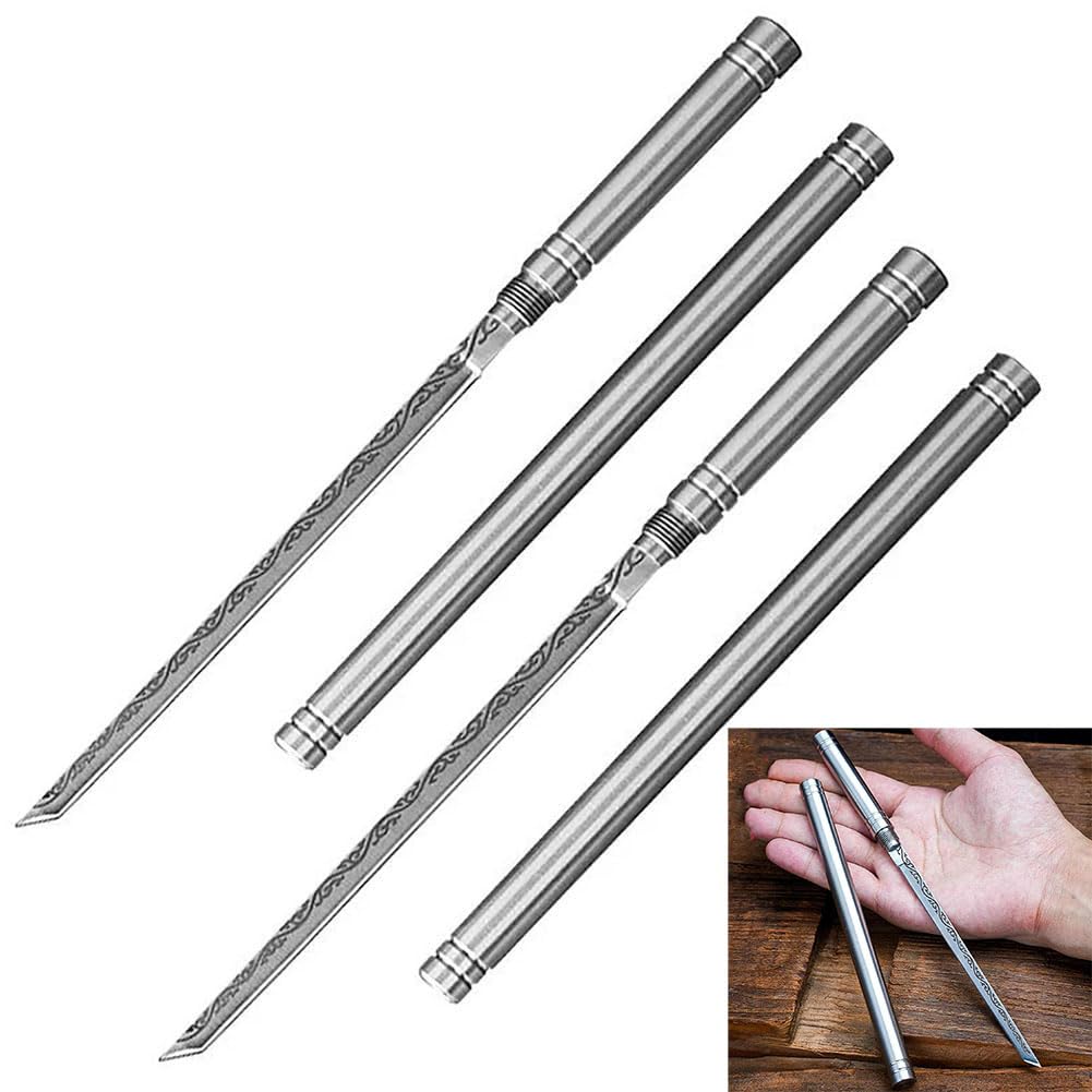 Multipurpose Outdoor Portable Fruit Knife with Sheath, Mini Stick Knife,Cuchillo Multiusos Para Fruta Portátil Para Exteriores Con Funda, Multiusos Portátil Cuchillo Para Fruta Con Funda (2PCS)