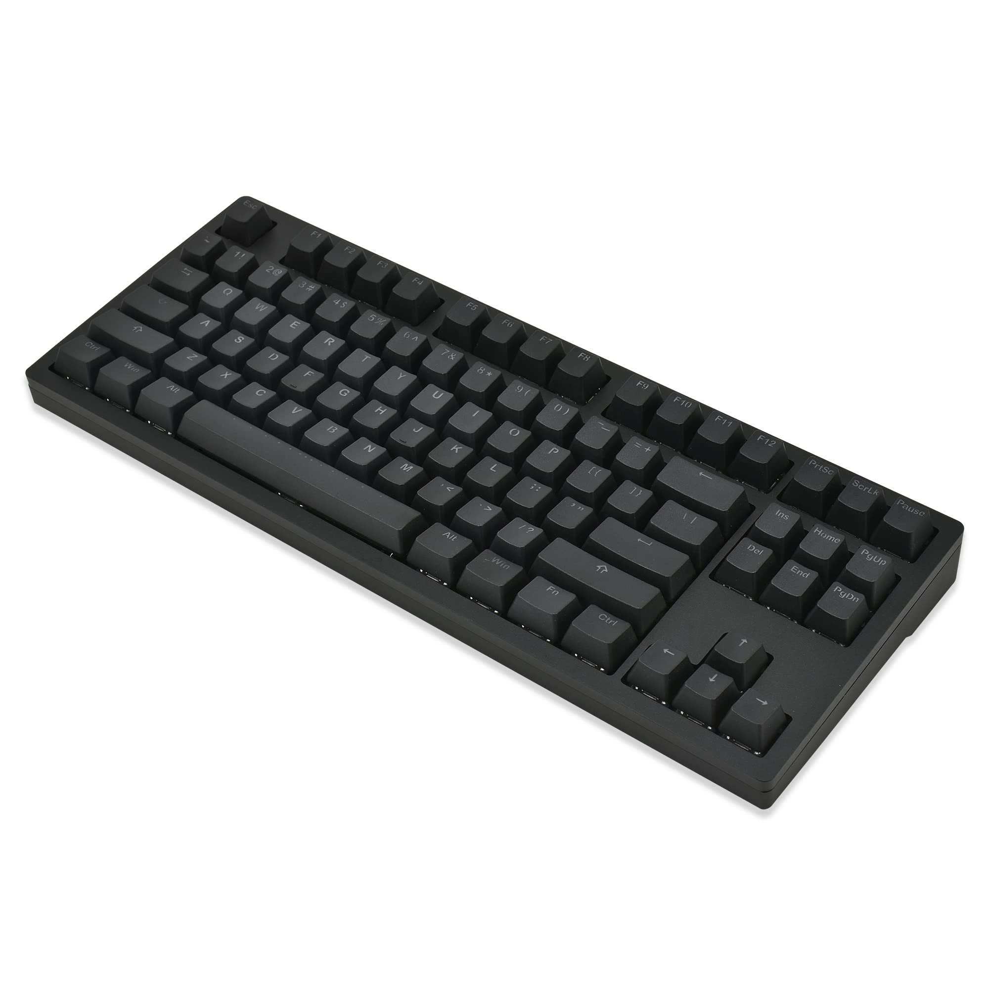 ikbc MF87 v3 RGB LED Backlit Mechanical Keyboard with Cherry MX Brown Switch for Windows and Mac, TKL Computer Keyboards with PBT Double Shot Keycaps, CNC Aluminum Black Color Case, ANSI/US